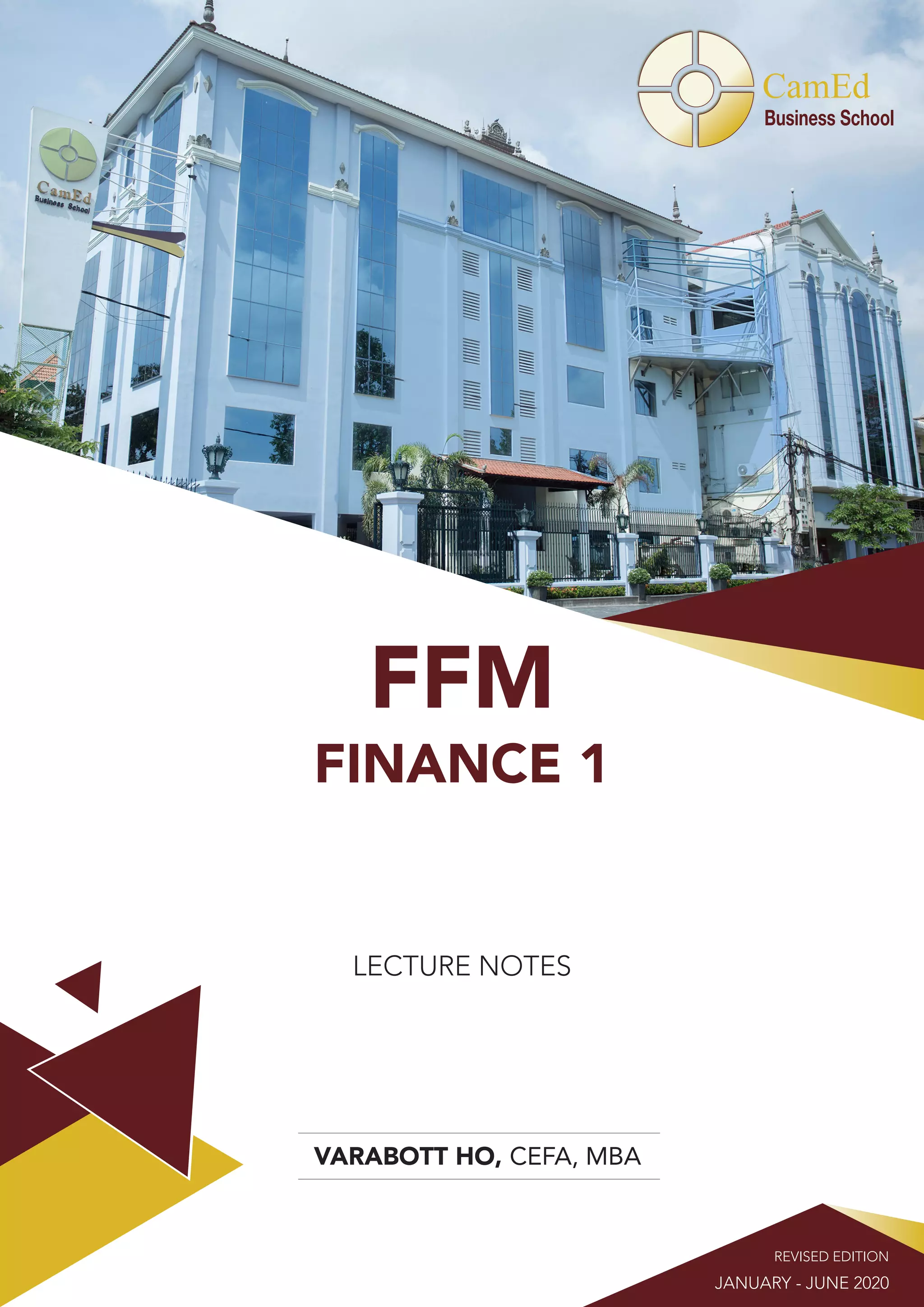 Jj2020 ffm lecture notes | PDF