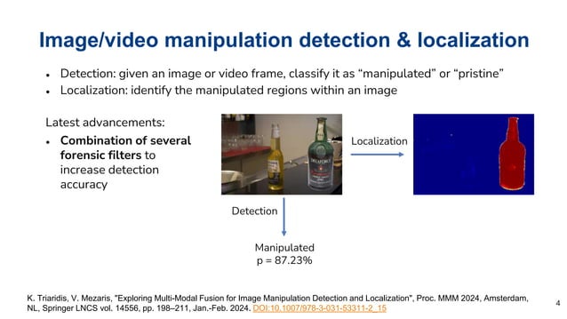 Detecting Visual Media Borne Disinformation A Summary Of Latest Advances At The Idt Lab Of