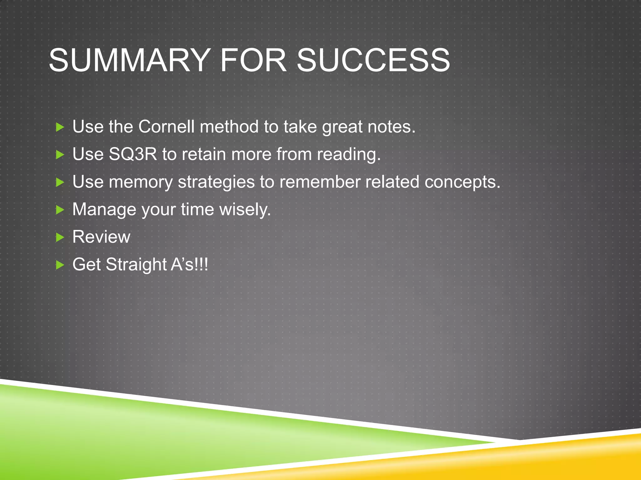 Study Skills Project | PPT