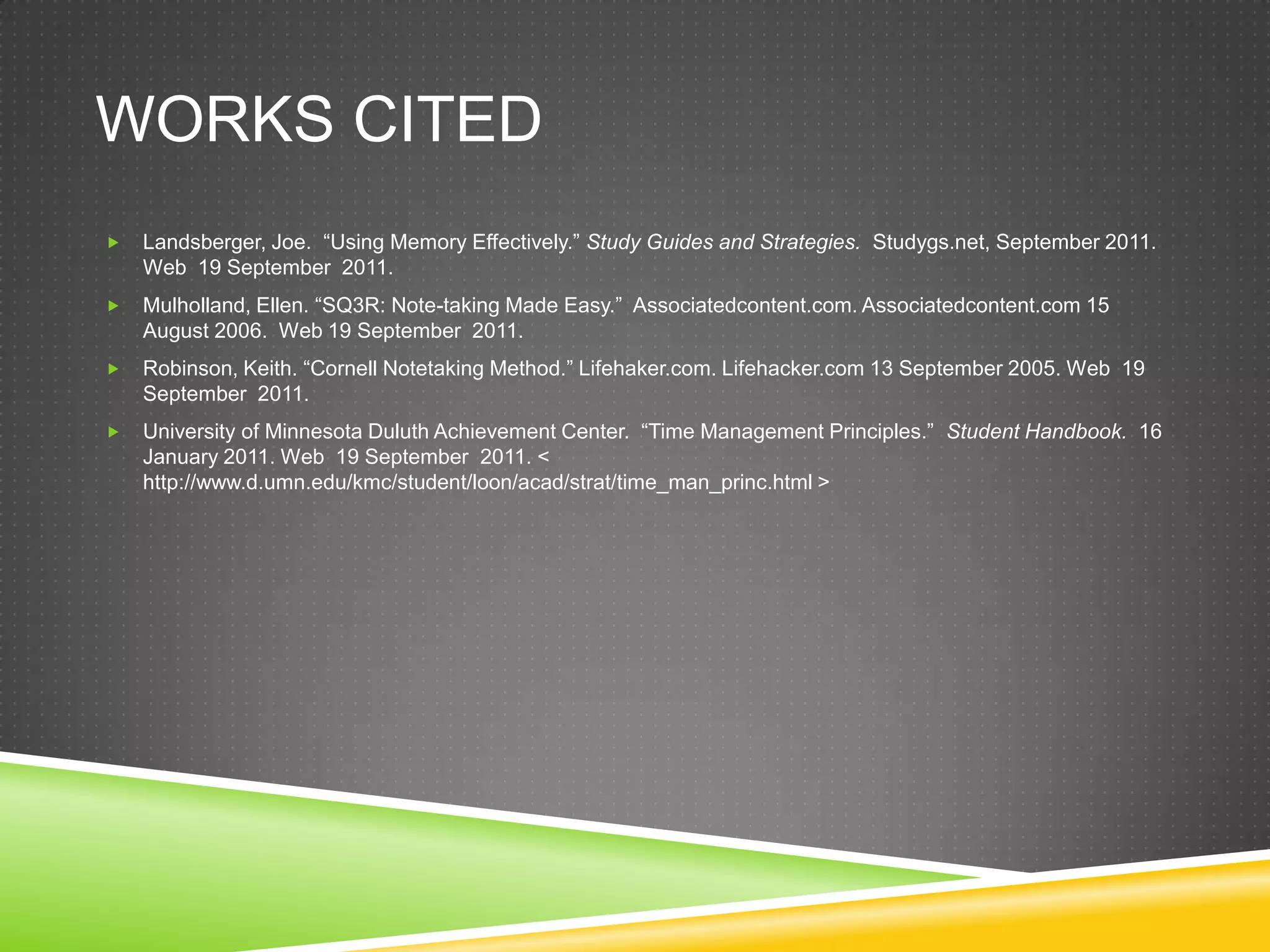 Study Skills Project | PPT