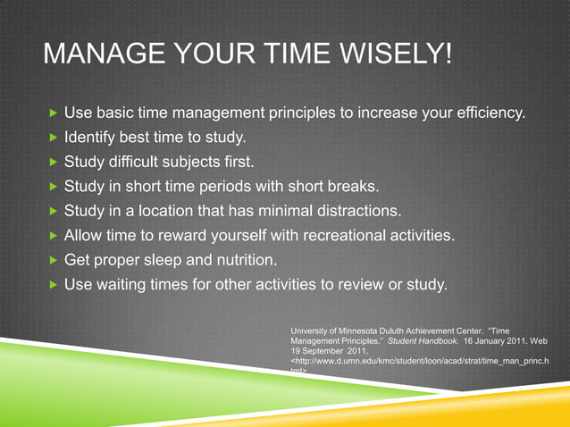 Study Skills Project | PPT