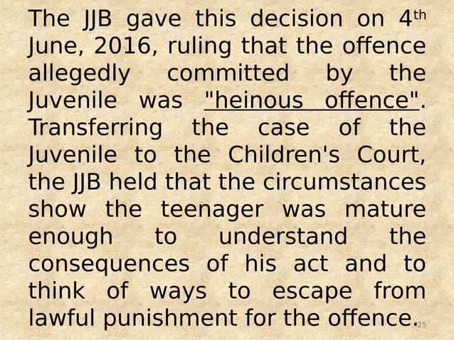 Juvenile Justice Act - Classification of Offences under the JJ Act | PDF