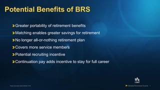 JJ MONTANARO and GREGG RIVAS - THE NEW MILITARY BLENDED RETIREMENT ...