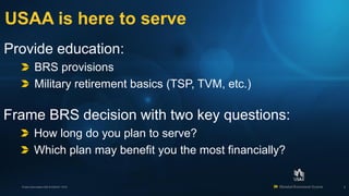 JJ MONTANARO and GREGG RIVAS - THE NEW MILITARY BLENDED RETIREMENT ...