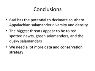 A brief introduction to Batrachochytrium salamandrivorans (Bsal) and ...