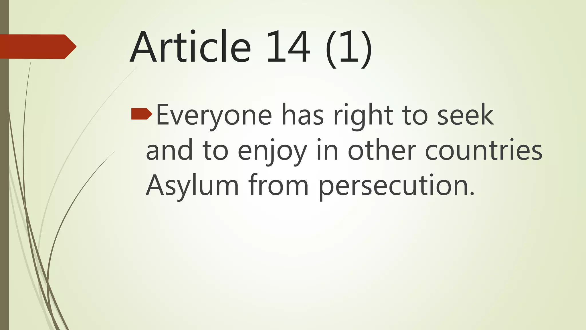 UDHR article 14_human_rights | PPT