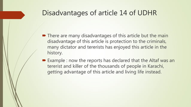UDHR article 14_human_rights | PPT