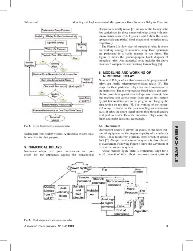 Modelling And Implementation Of Microprocessor Based Numerical Relay