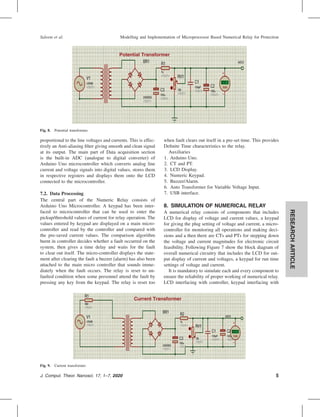 Modelling and Implementation of Microprocessor Based Numerical Relay ...