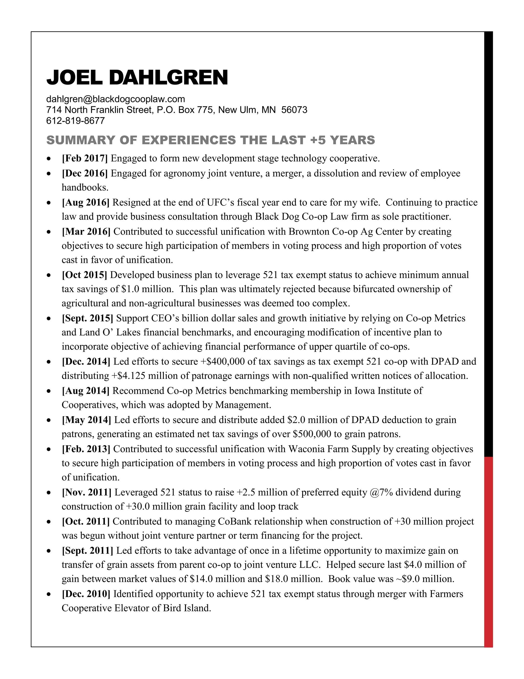 JJD Resume Feb 2017 | PDF