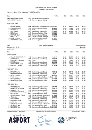 Jje 18 oct 2014 résultats | PDF