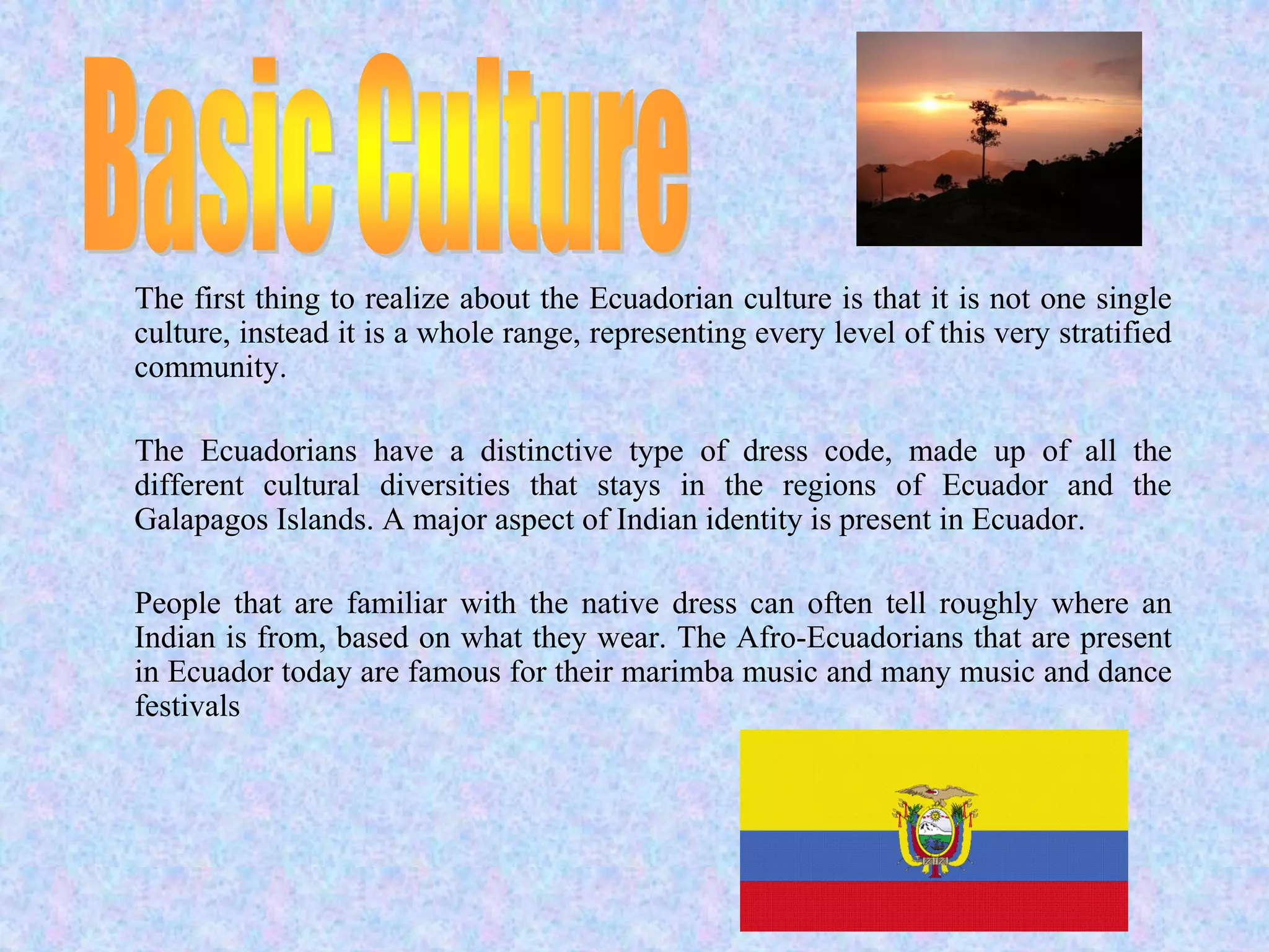 Jj ecuador presentation | PDF | South America Travel | Travel Locations