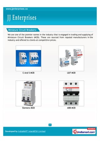 JJ Enterprises, Chennai, Contactor Siemens | PDF