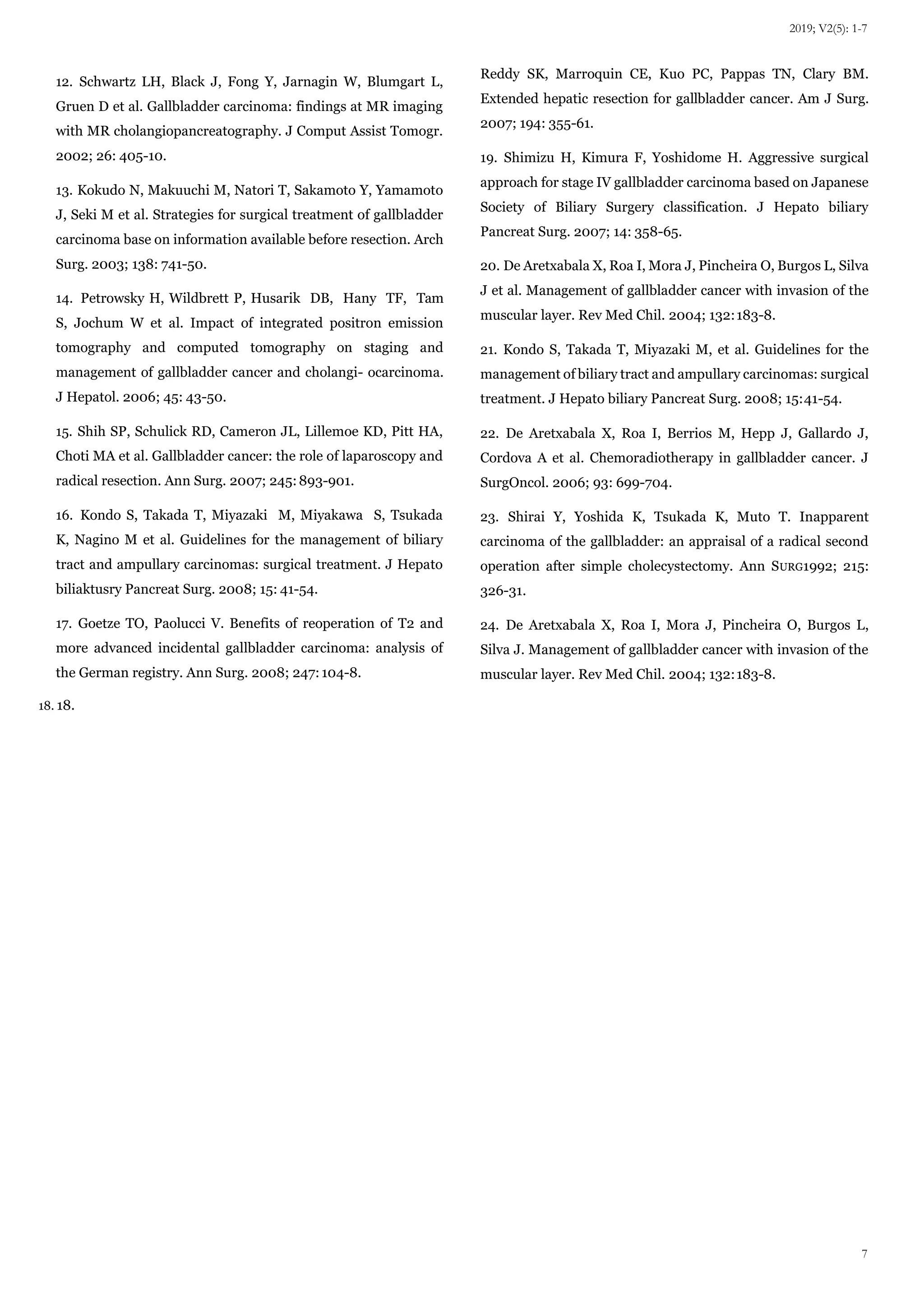 Gallbladder Cancer (GBC)-Contemporary Aspects of Diag- nosis and ...