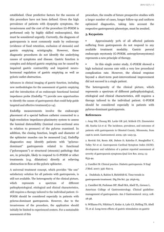 G-POEM in Patients with Gastro paresis – Gambling for Healing or Bigger ...