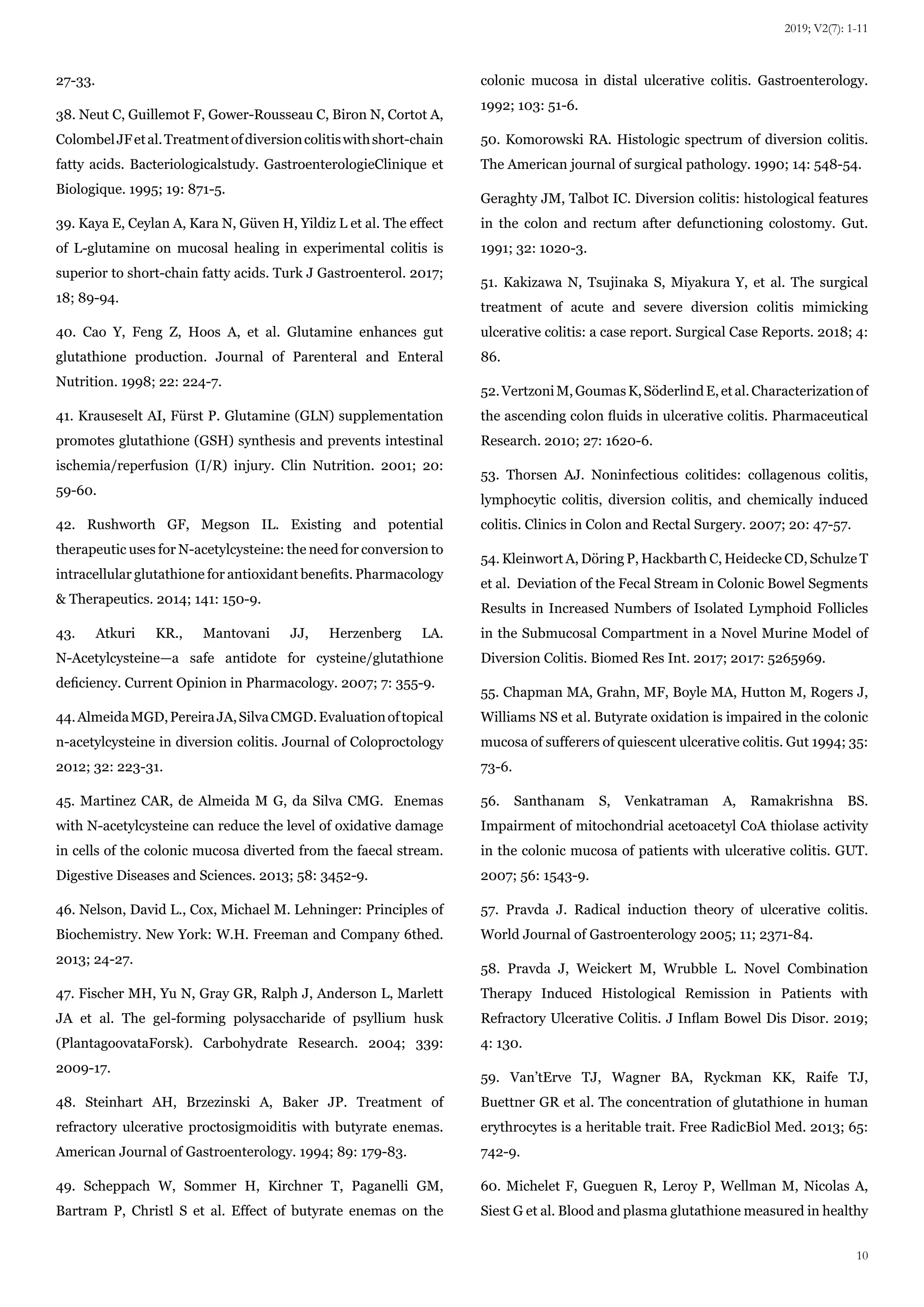 Diversion Colitis: A Bioenergetic Model of Pathogenesis | PDF