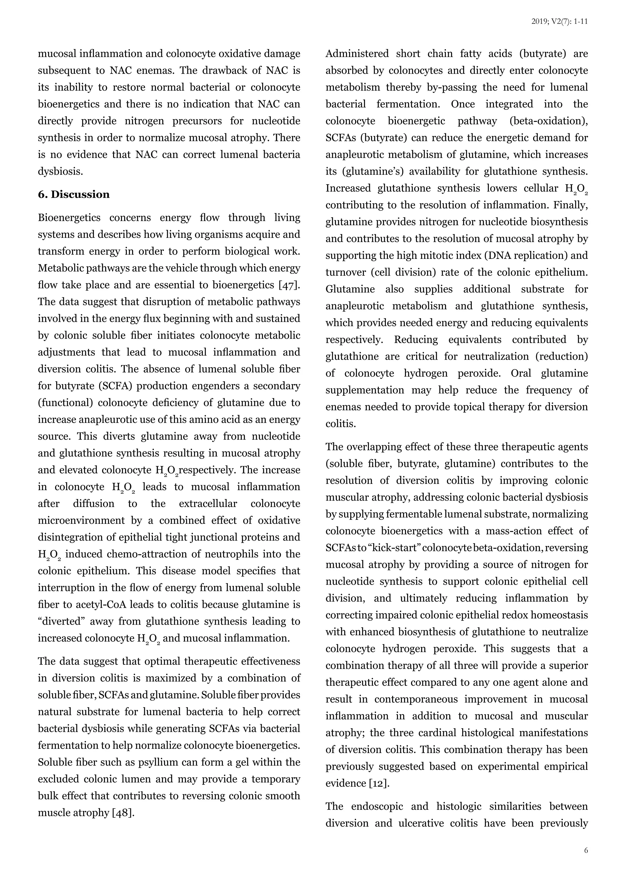 Diversion Colitis: A Bioenergetic Model of Pathogenesis | PDF