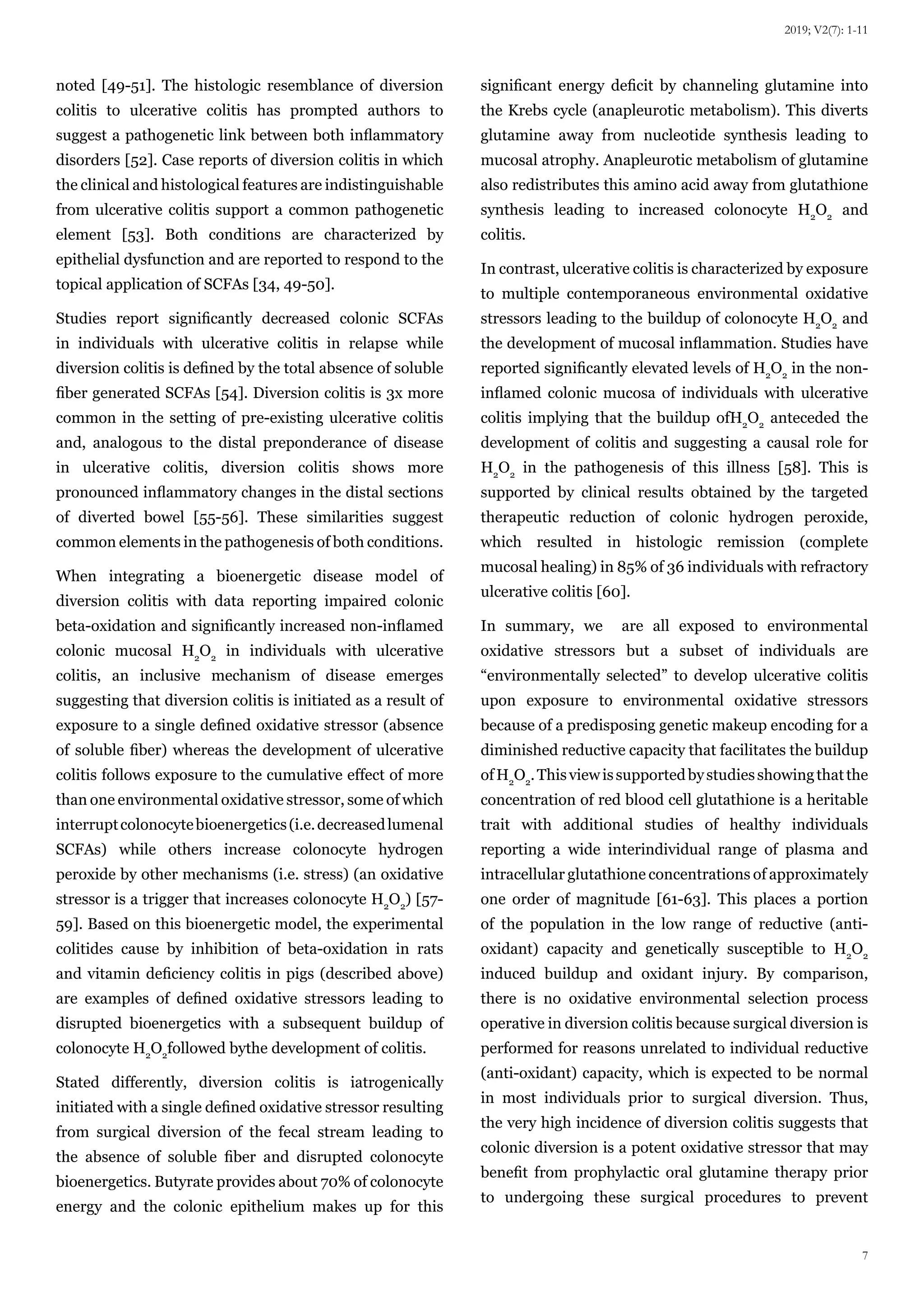 Diversion Colitis: A Bioenergetic Model of Pathogenesis | PDF
