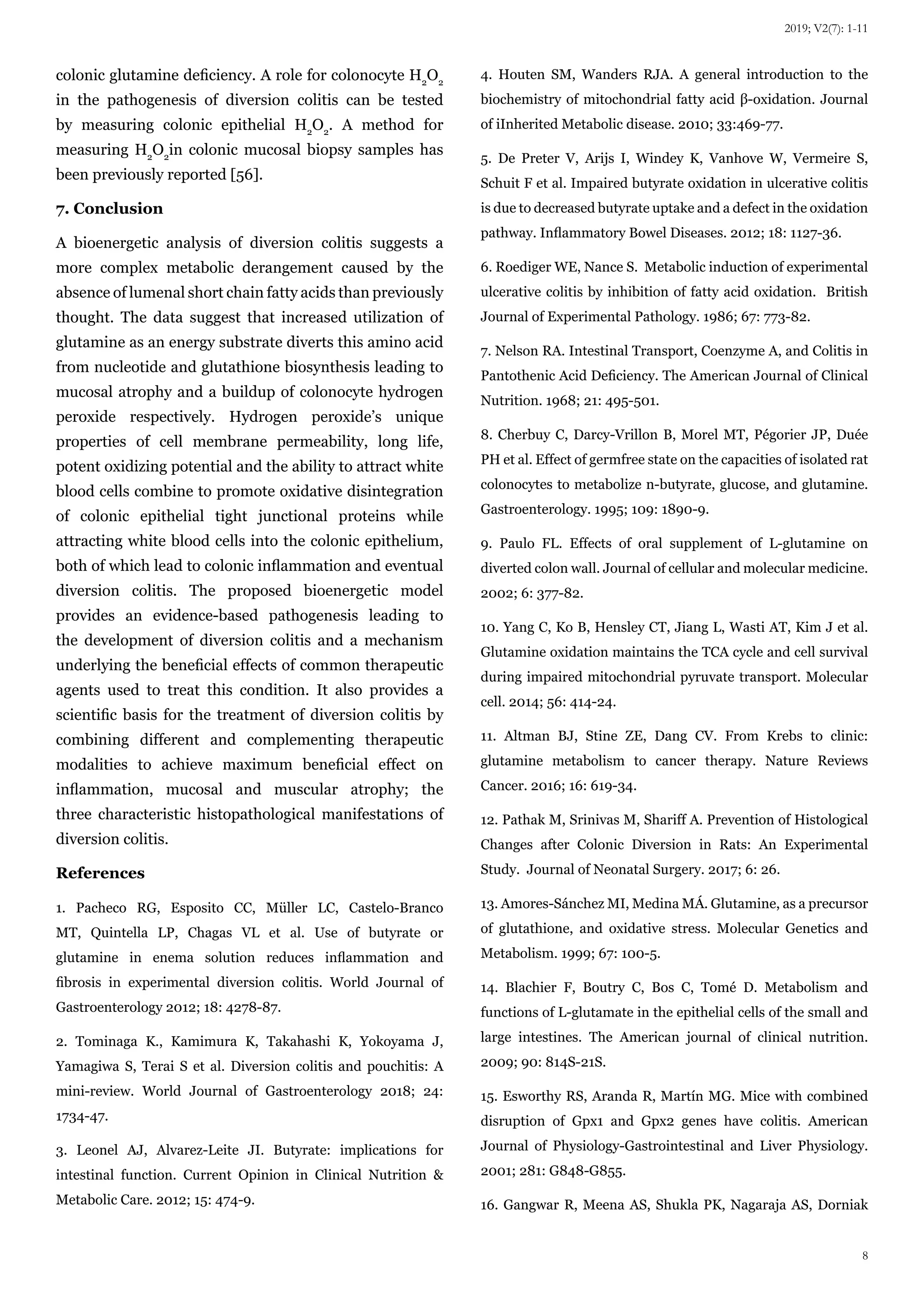 Diversion Colitis: A Bioenergetic Model of Pathogenesis | PDF