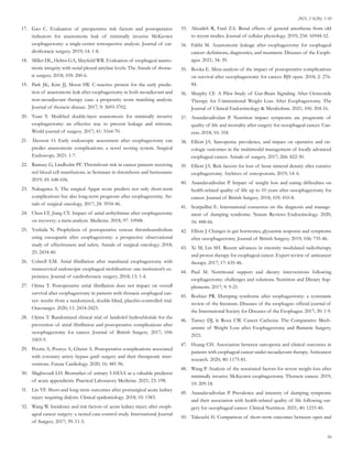 Review of Esophagectomy Side Effects | PDF