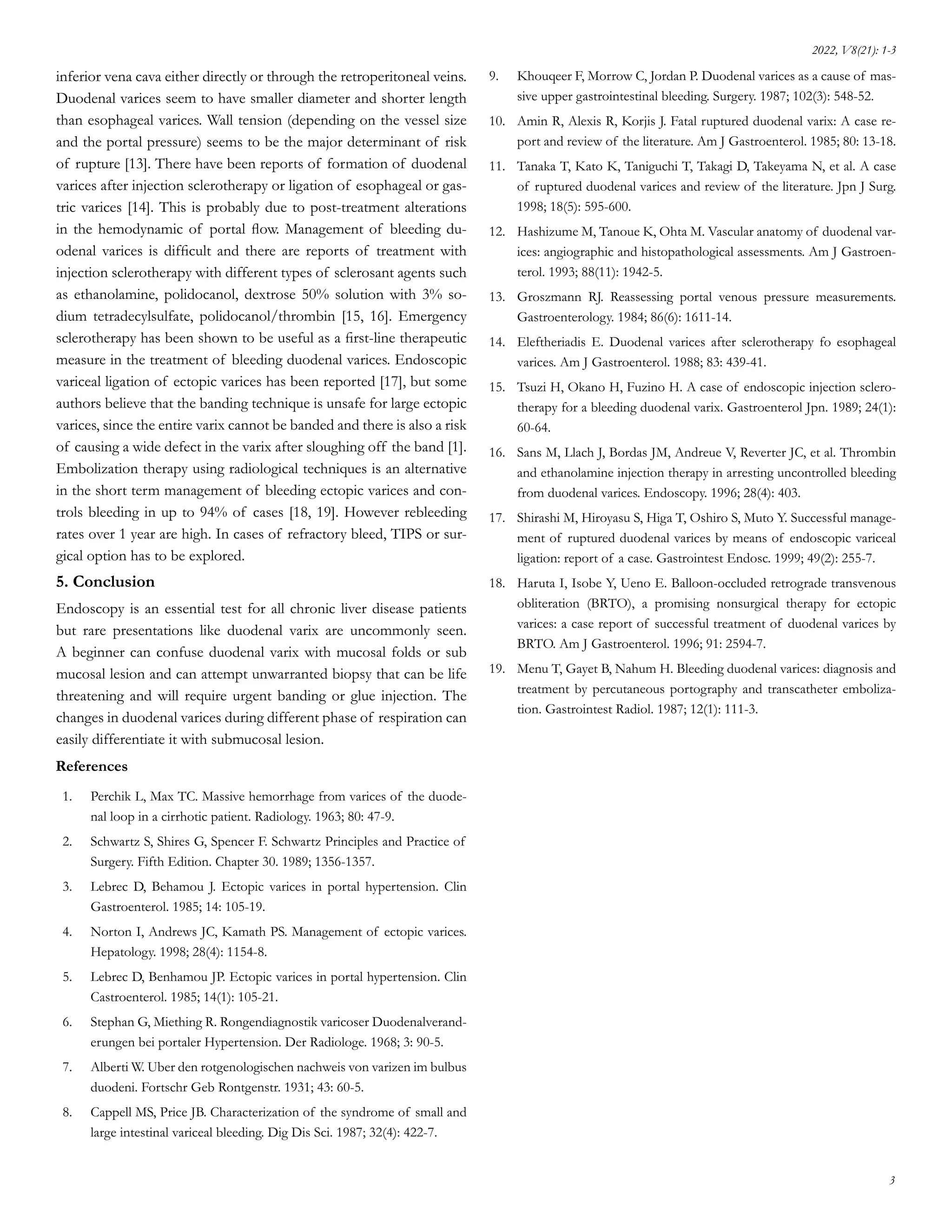 Rarely Seen Duodenal Varices Merit Vigilant Endoscopy | PDF