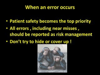 Promoting Patient Safety and Preventing Medical Errors | PPT