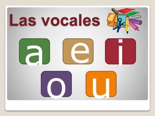 Las vocales y consonantes, primero básico | PPTX