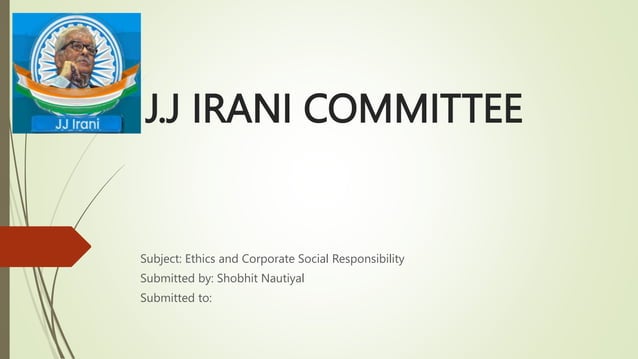 JJ irani committee.pptx