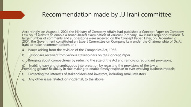 JJ irani committee.pptx