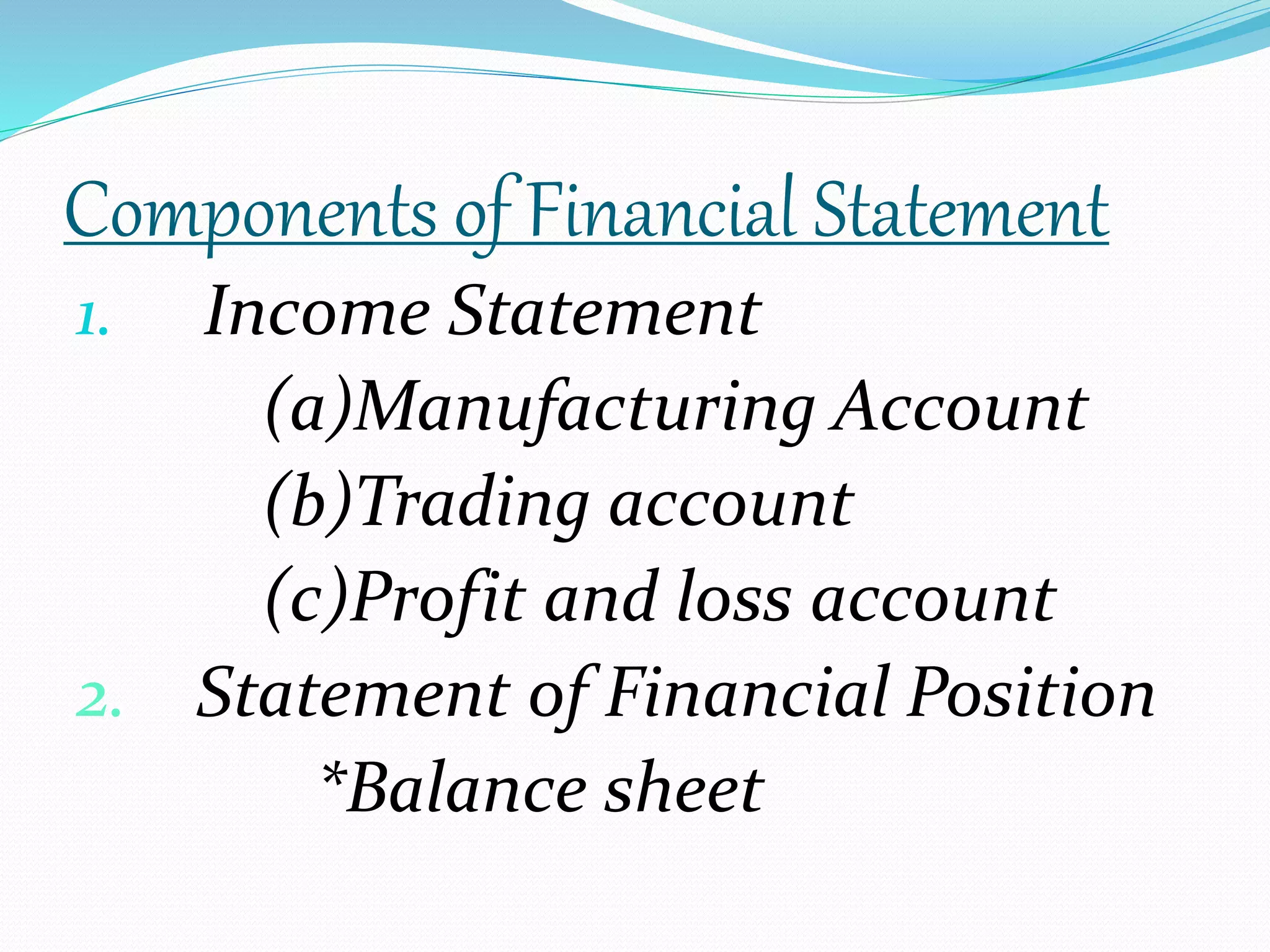 Financial Statement | PPTX