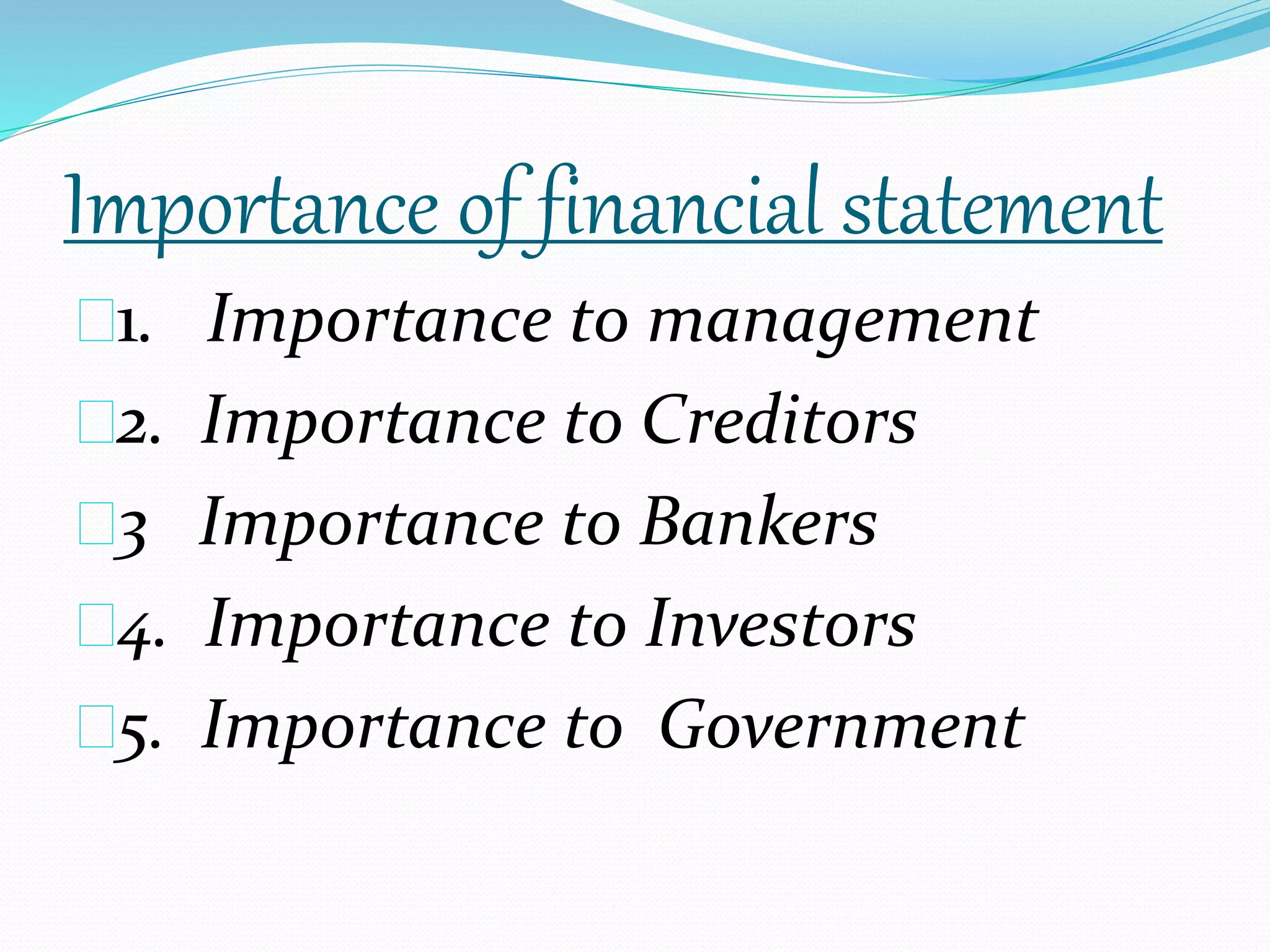 Financial Statement | PPTX