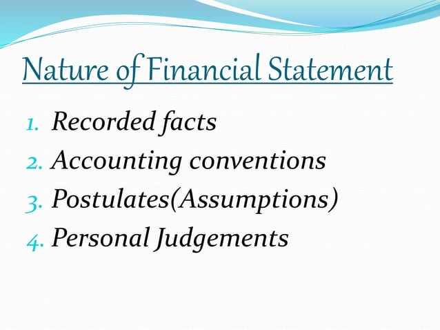 Financial Statement | PPTX