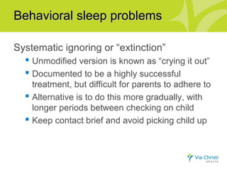 Sleep problems in children and teens | PPT