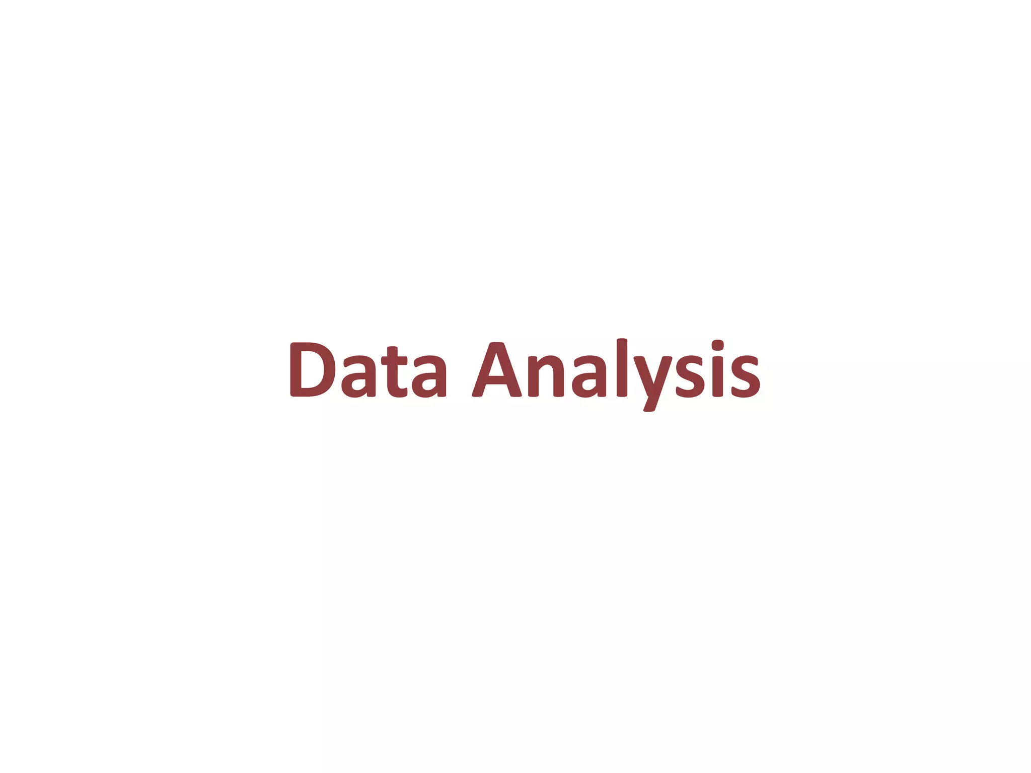 Data analysis | PPT