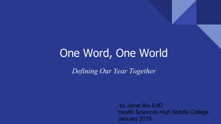 One word project 2019 | PPTX | Homework and Study | Education