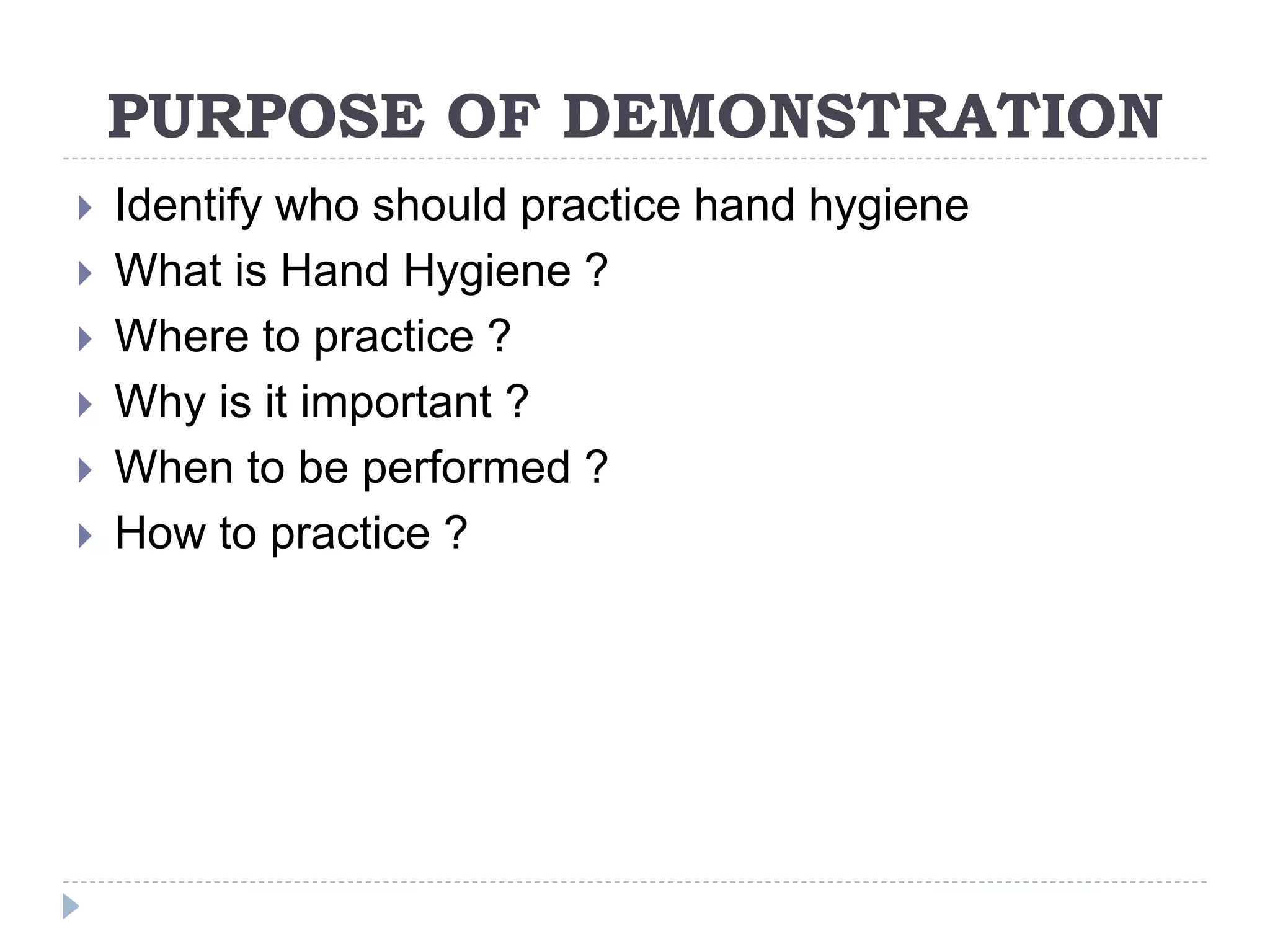DEMONSTRATION OF HAND WASHING TECHNIQUE | PPTX