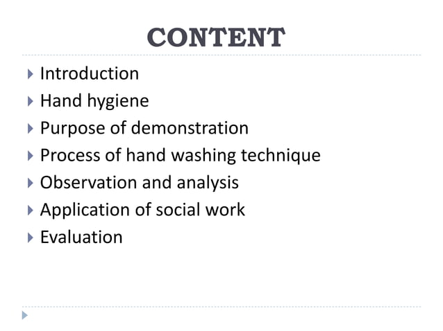 DEMONSTRATION OF HAND WASHING TECHNIQUE | PPTX