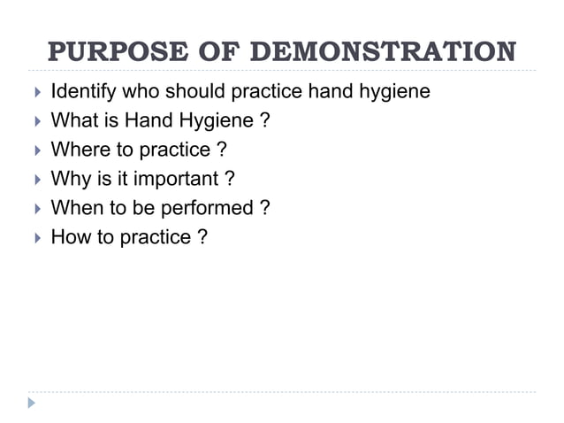 DEMONSTRATION OF HAND WASHING TECHNIQUE | PPTX