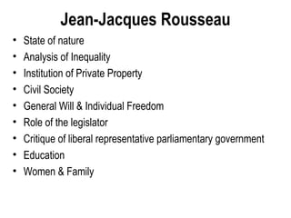 Jean-Jacques Rousseau | PPT
