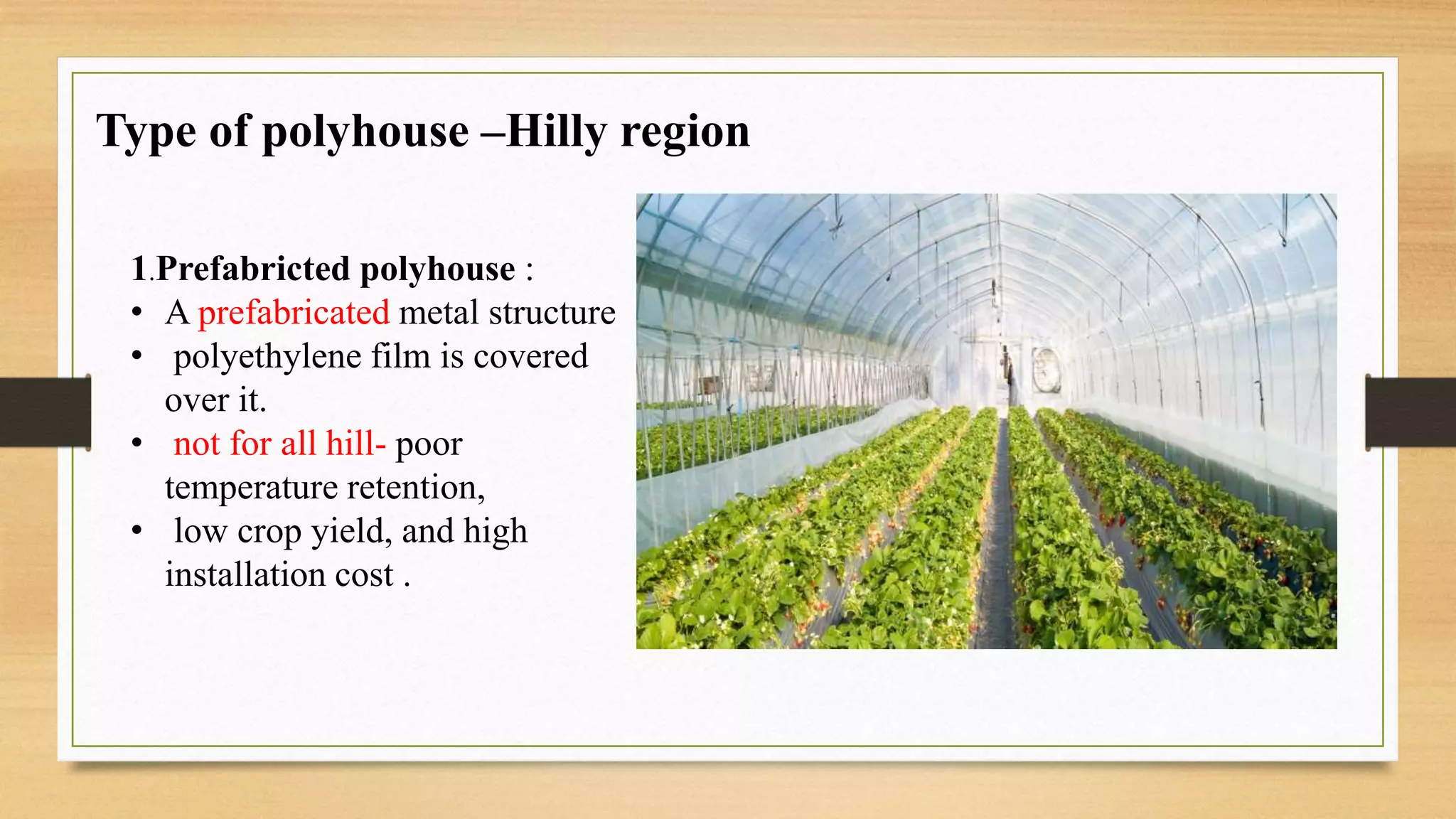 Types of polyhouse | PPTX