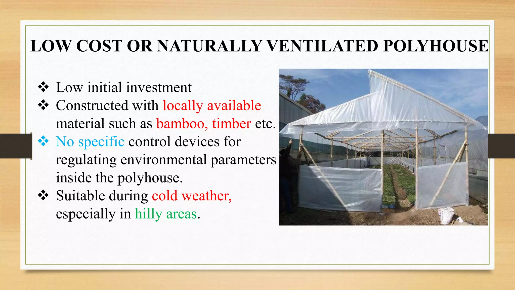 Types of polyhouse | PPTX