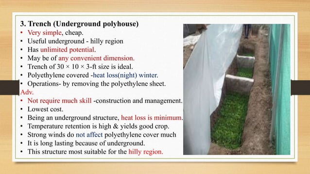 Types of polyhouse | PPTX | Gardening | Home & Garden