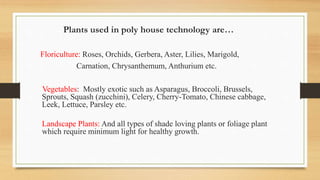 Types of polyhouse | PPTX