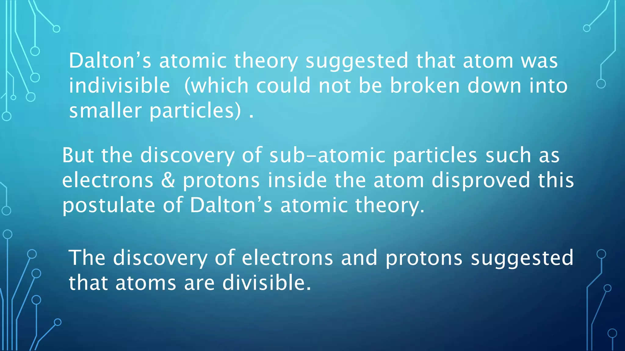 JJ THOMSAN MODEL OF ATOM | PPTX