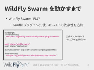 Introduction to WildFly Swarm #jjug | PPT