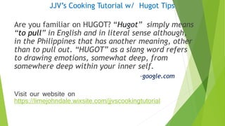 Jjvs cooking tutorial lavoisier | PPT