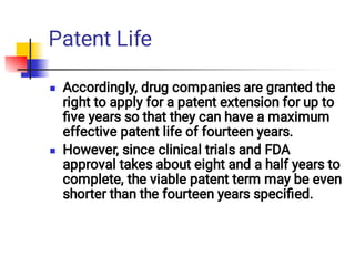 PATENT ACT IN PHARMACY | PDF