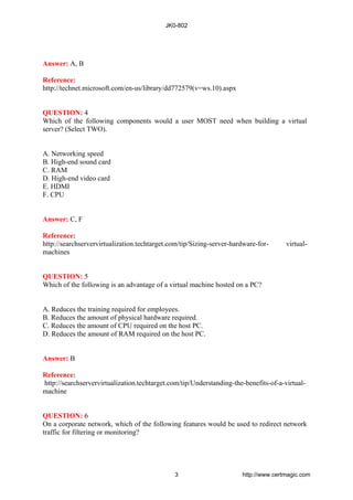 Exam JK0-802 CompTIA A+ Certification Exam | PDF