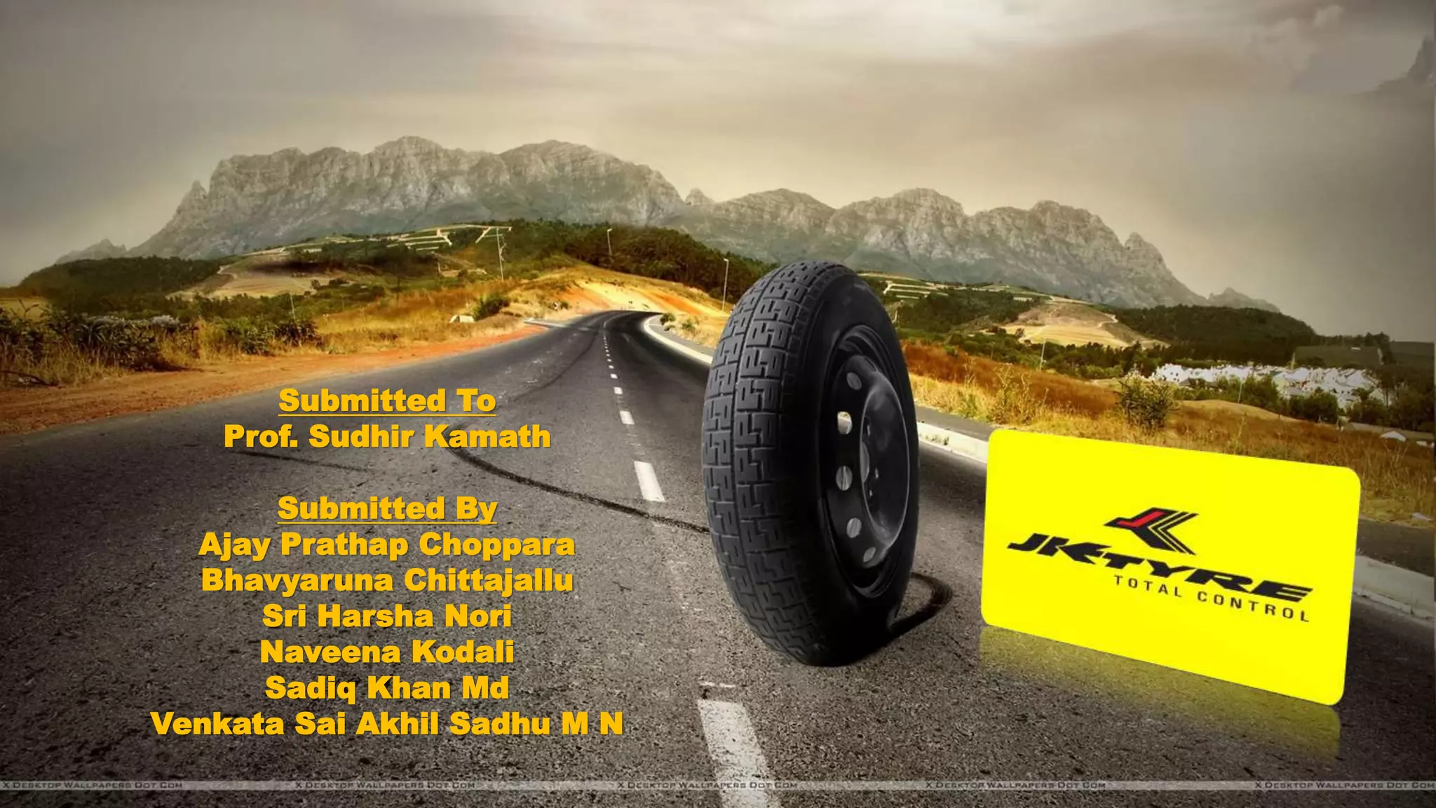 Jk Tyre & Industries Ltd - Final Presentation. | PPTX