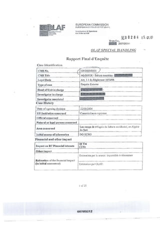 OLAF REPORT VF | PDF